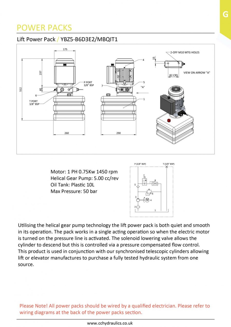 Lift Power Pack - C&C Hydraulics Ltd